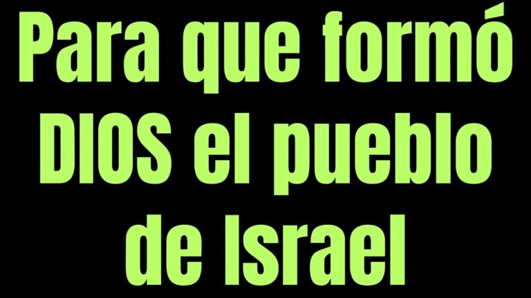 La Importancia de Dios en la Formación del Pueblo de Israel: Descubre ...